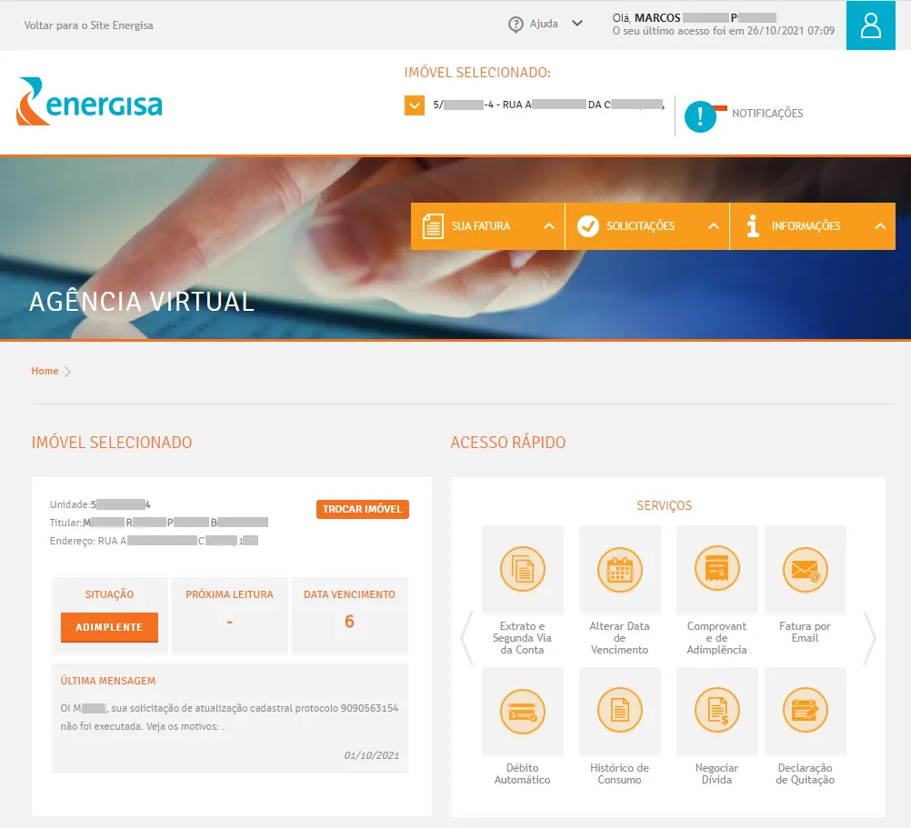 Encontrar serviços | Energisa